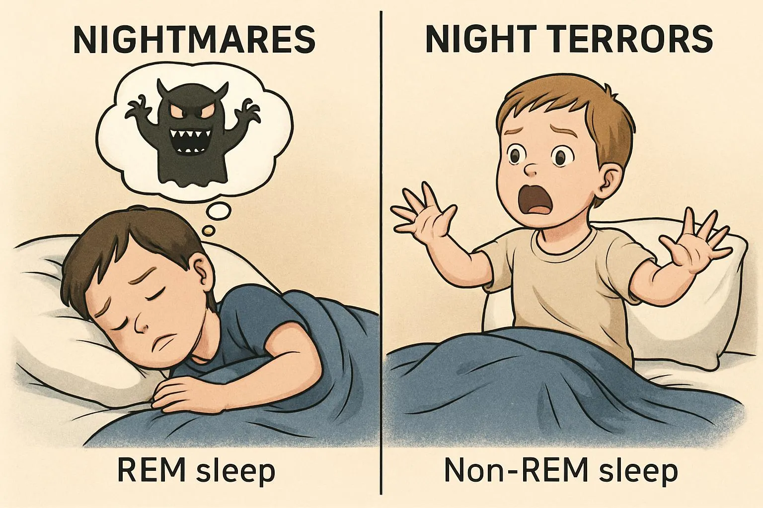 Nightmares vs. Night Terrors: Why You Scream in Your Sleep